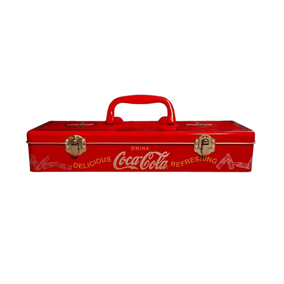 Coca Cola | Storage & Organization | Coca Cola Toolbox Tin With Handle ...